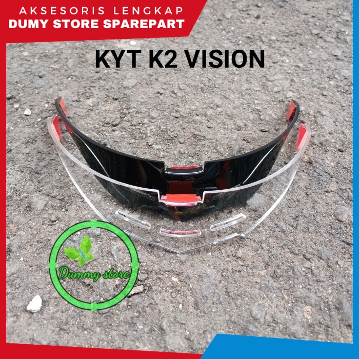 Jual Spoiler Helm KYT K2 VISION AKRILIK | TEBAL 3MM / SPOILER K2 VISION ...