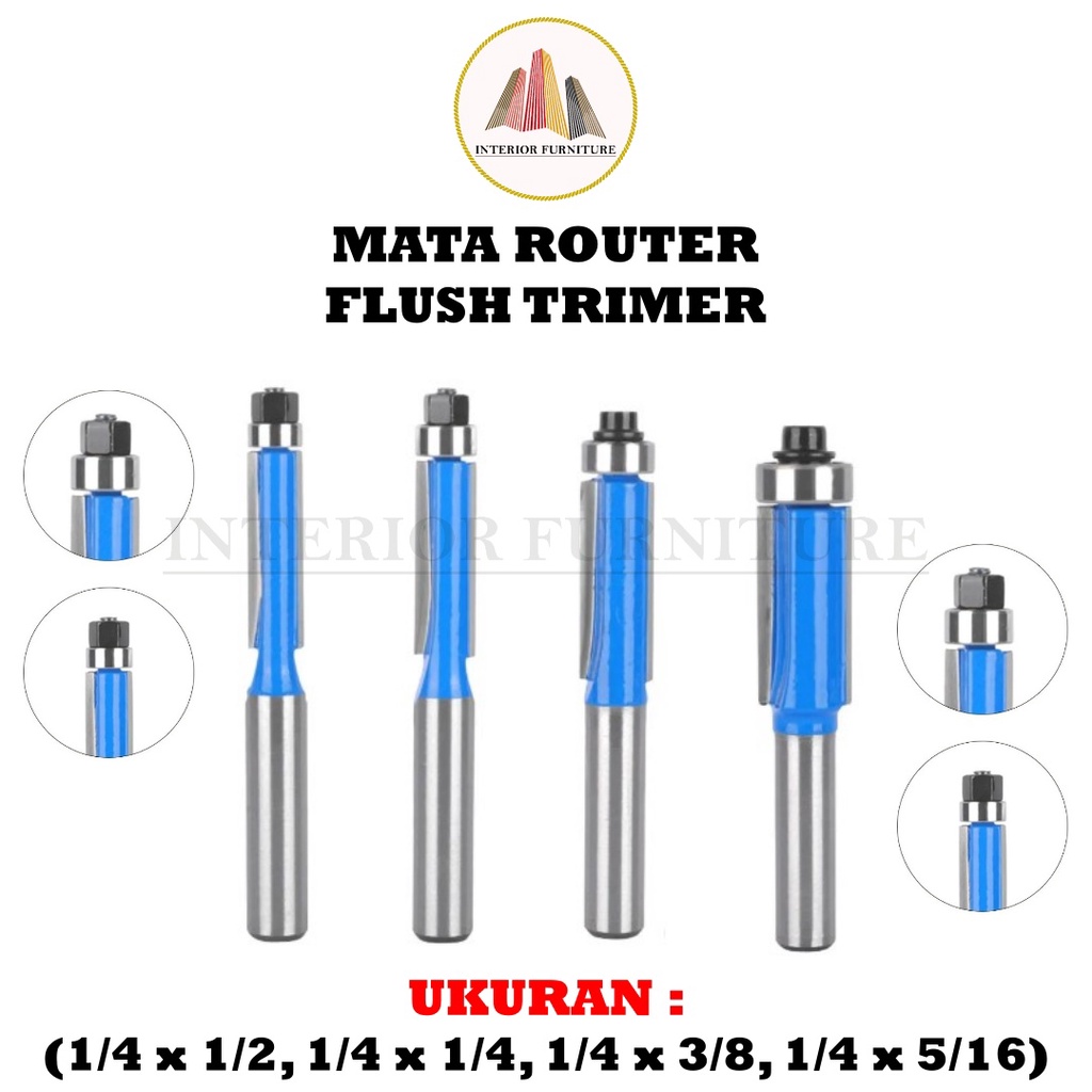 Jual Mata Router Profile Bits 1/4" 6mm 8mm 10mm 12mm Mata Profil Kayu ...