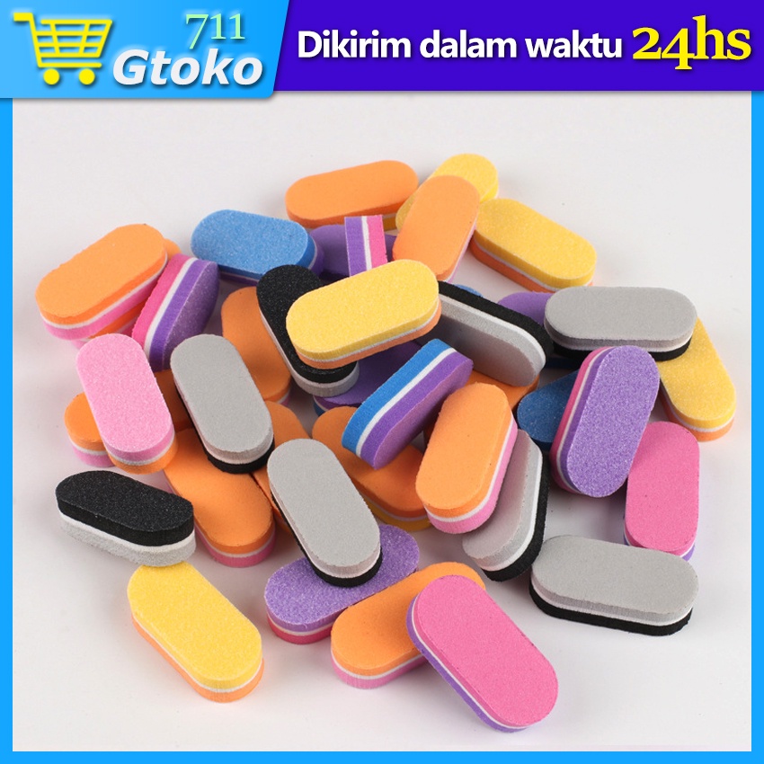 Jual Buffer Nail Mini Nail File Alat Amplas Kikir kuku Nail Art 10Pcs ...