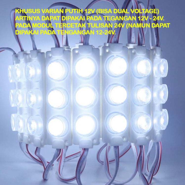 Jual Sa Lampu Led Modul 3 Mata 12volt Dan 24volt 3watt Waterproof 3