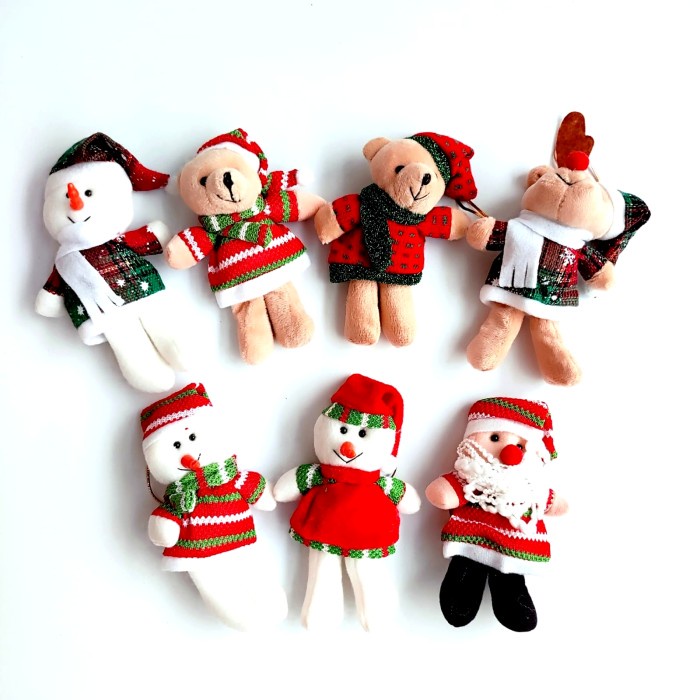 Jual Boneka Kecil Santa Snowman Gantungan Dekor Natal Souvenir Kado ...