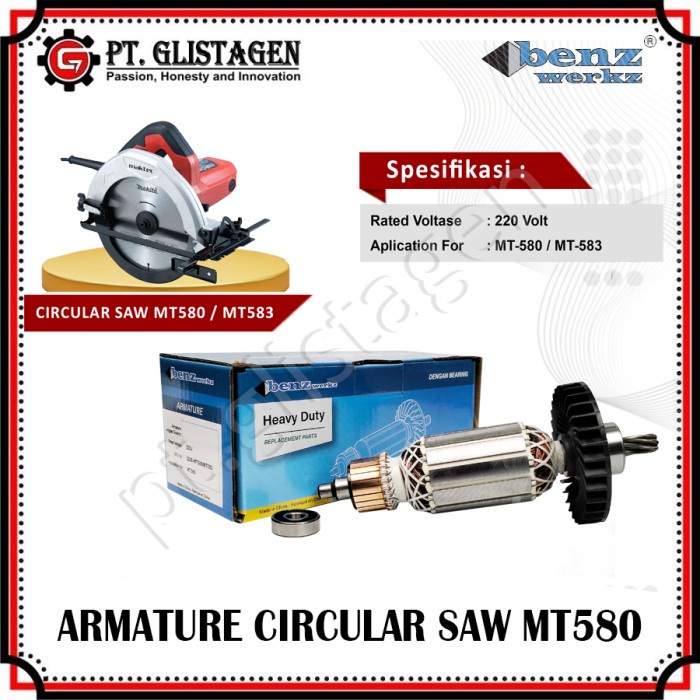 Jual Benz Armature Angker Circle Circular Saw Maktec MT 580 /583 ...