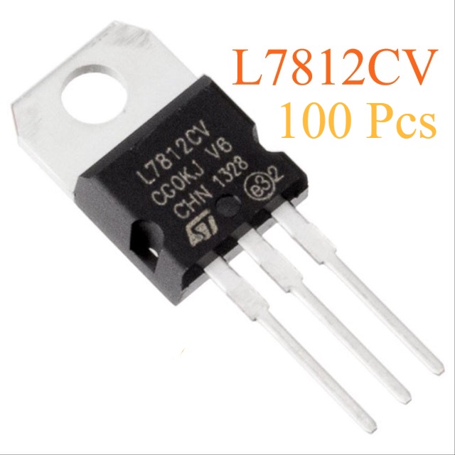 Jual (100 Pcs) 7812 L7812 L7812CV LM7812 12V Voltage Regulator TO-220 ...