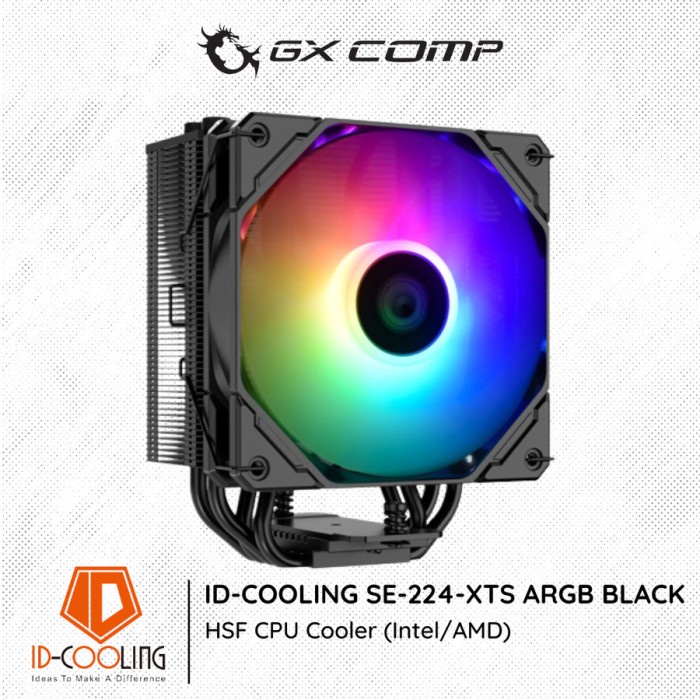 Jual ID-COOLING SE-224-XTS ARGB | CPU Cooler HSF Intel / AMD | Shopee ...