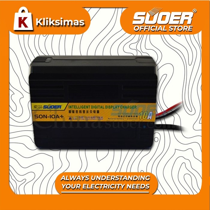 Jual SUOER CHARGER AKI 12V SON-10A (BODY PLASTIK) | Shopee Indonesia