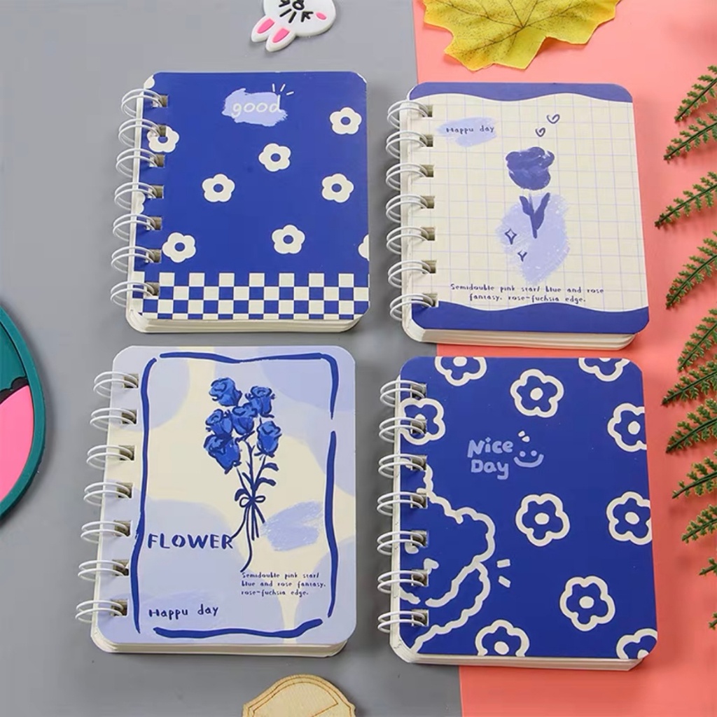 Jual 14A. 80 Lembar A7 Notebook Spiral Motif Gambar Kartun Lucu / Buku ...