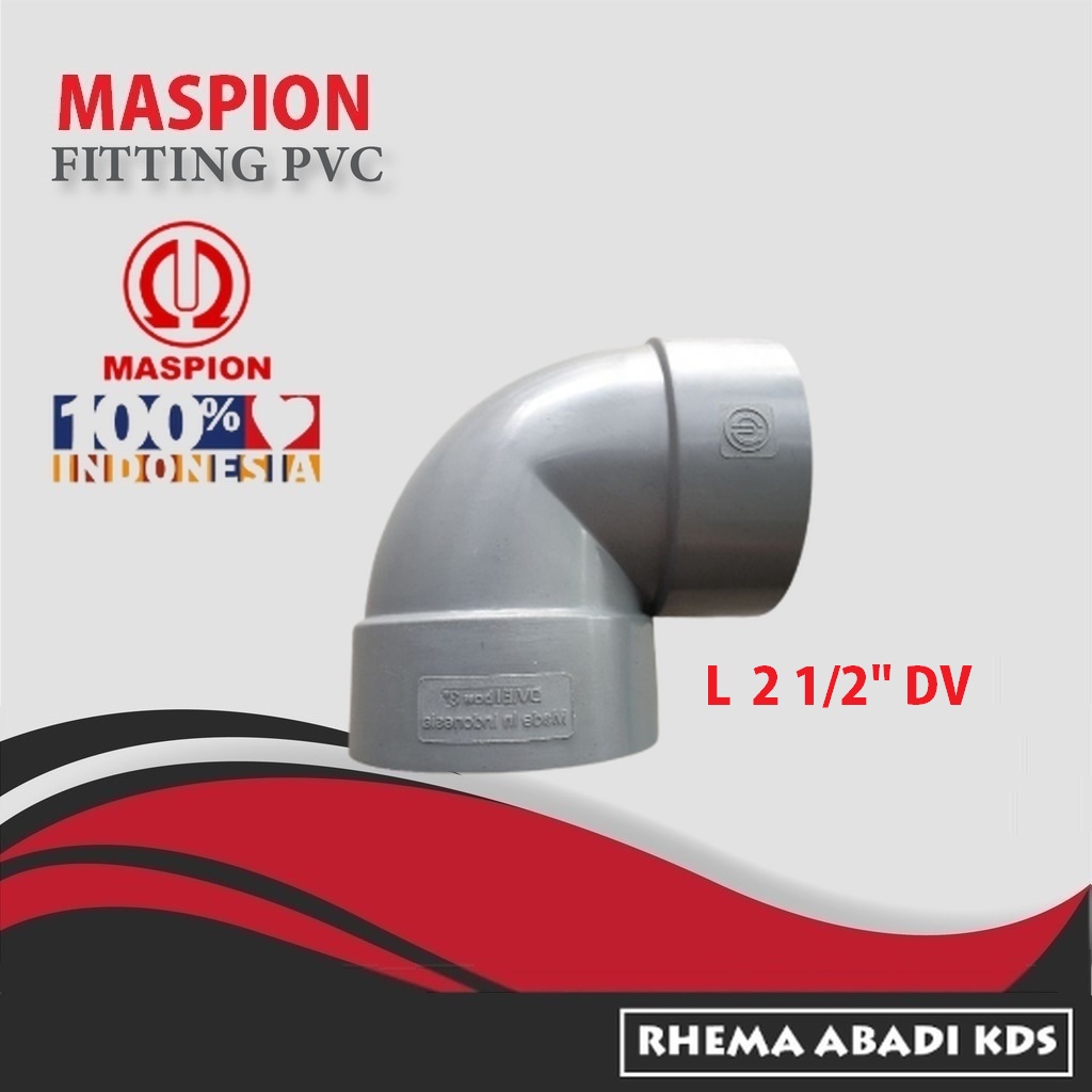 Jual Fitting Sambungan Pralon Pipa Pvc - Knee Keni Elbow L - 2 1/2 ...
