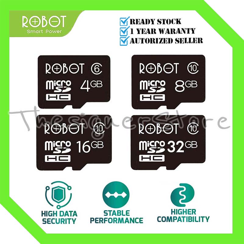 Jual Micro SD ROBOT TF 4GB/8GB/16GB/32GB Memory Card Kartu Memori HP ...