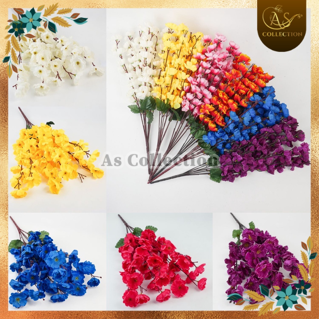 Jual BUNGA SAKURA JEPANG CABANG 7 ARTIFICIAL ROSE MEIHWA RUMPUN IMLEK ...