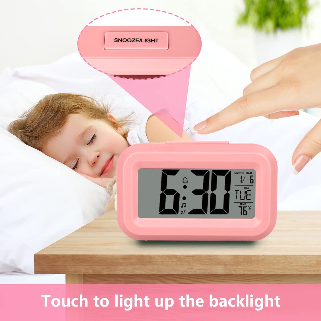 Jual Jam Weker Digital Jam Meja LED Digital Clock Digital Smart Alarm ...