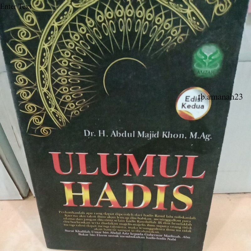 Jual Buku Ulumul Hadist By Dr H Abdul Majid Khon M Ag Shopee