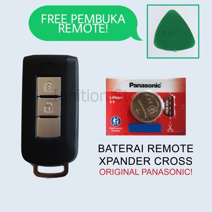 Jual Baterai Remote Mitsubishi Xpander Cross ORIGINAL PANASONIC | Shopee Indonesia
