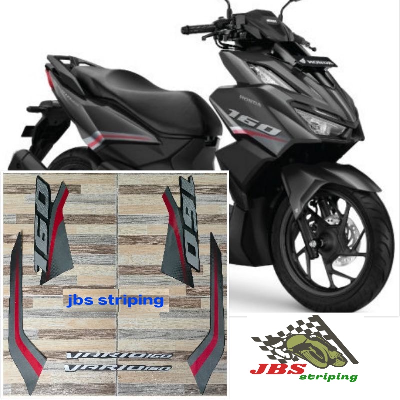 Jual striping Honda Vario 160 cbs hitam active black tahun 2022 stiker ...