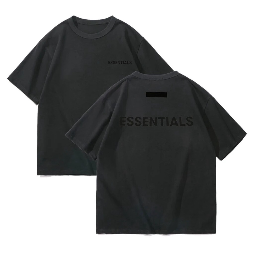 Jual ESSENTIALS Flocked Printed High-quality Cotton T-shirt Plus Size ... Jual ESSENTIALS Flocked Printed High-quality Cotton T-shirt Plus Size ...