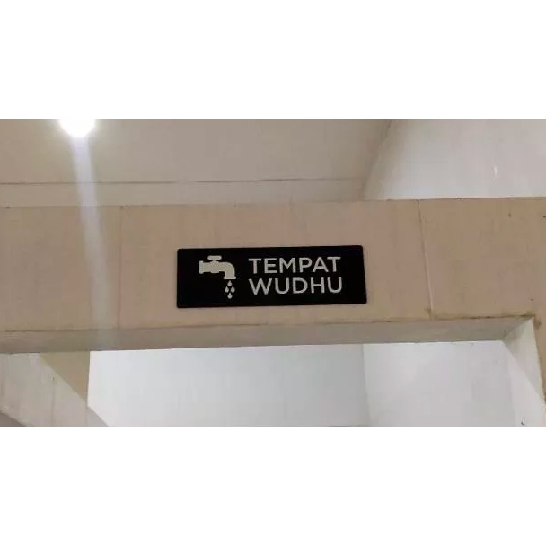 Jual SIGN BOARD ACRYLIC TEMPAT WUDHU | PAPAN AKRILIK | TEMPAT WUDHU ...