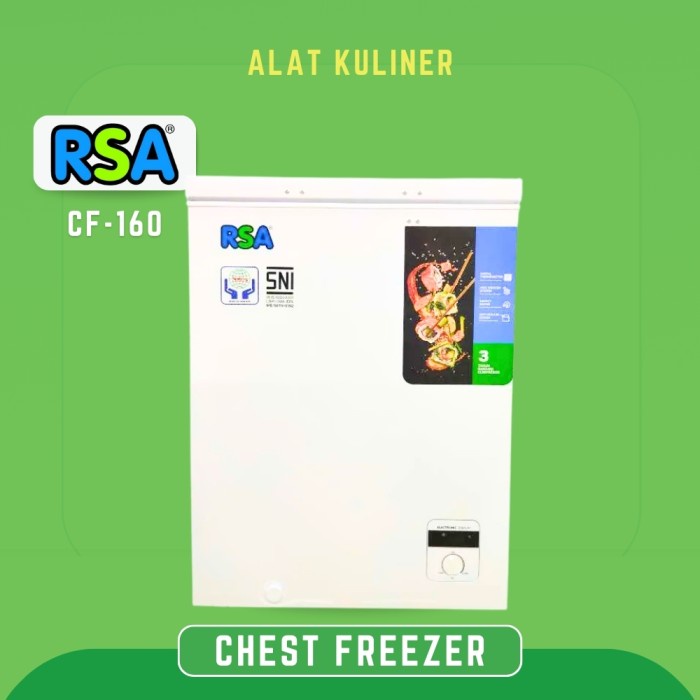 Jual Chest Freezer Rsa Cf-160 Chest Freezer 144 Liter Original | Shopee ...