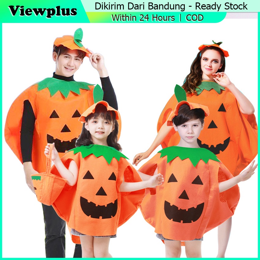 Jual Kostum Labu Halloween Anak dan Dewasa Cosplay Pumpkin Haloween ...