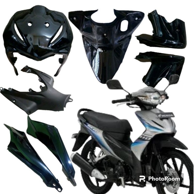 Jual Cover Body Tameng Depan Tengah Samping Bawah Revo Absolute Hitam ...