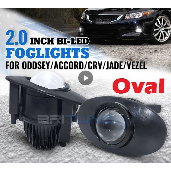 Jual Lampu Biled Foglamp Projector Honda Oval 2 inch Hrv jazz brio 35W ...