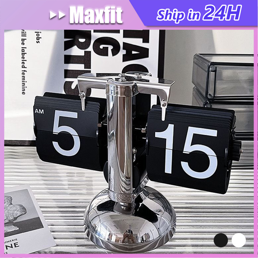 Jual Kreatif Jam Meja Retro Flip Clock Desk Unik Jam Meja Klasik ...