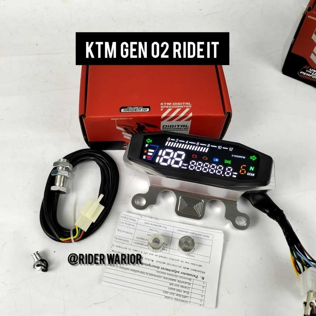 Jual Spidometer KTM GEN 2 FULL DIGITAL Speedometer set pangkon CNC SPM ...