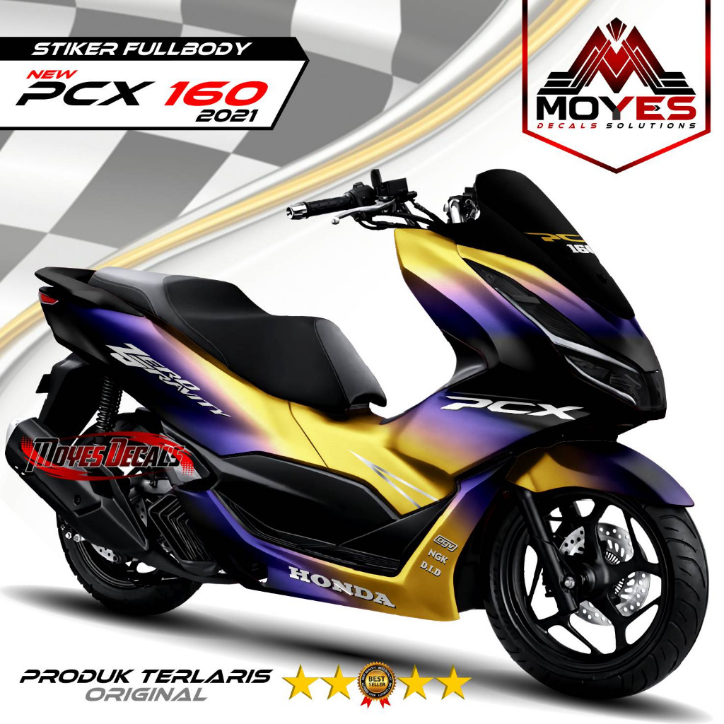 Jual Decal sticker variasi Honda PCX 160 full body MOTIF 2 WARNA ...