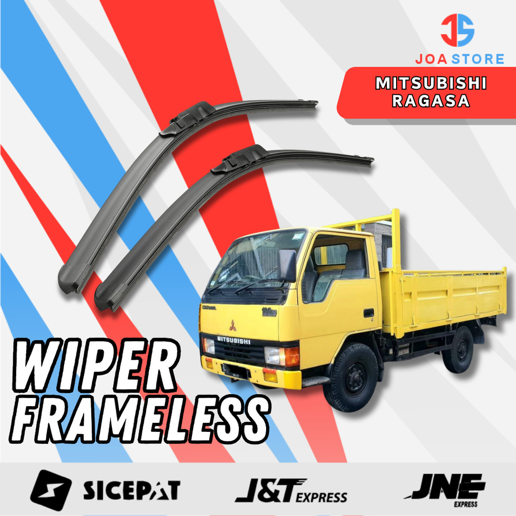Jual Wiper Truk Ragasa Model Frameless 1 Set Kiri dan Kanan - Karet ...