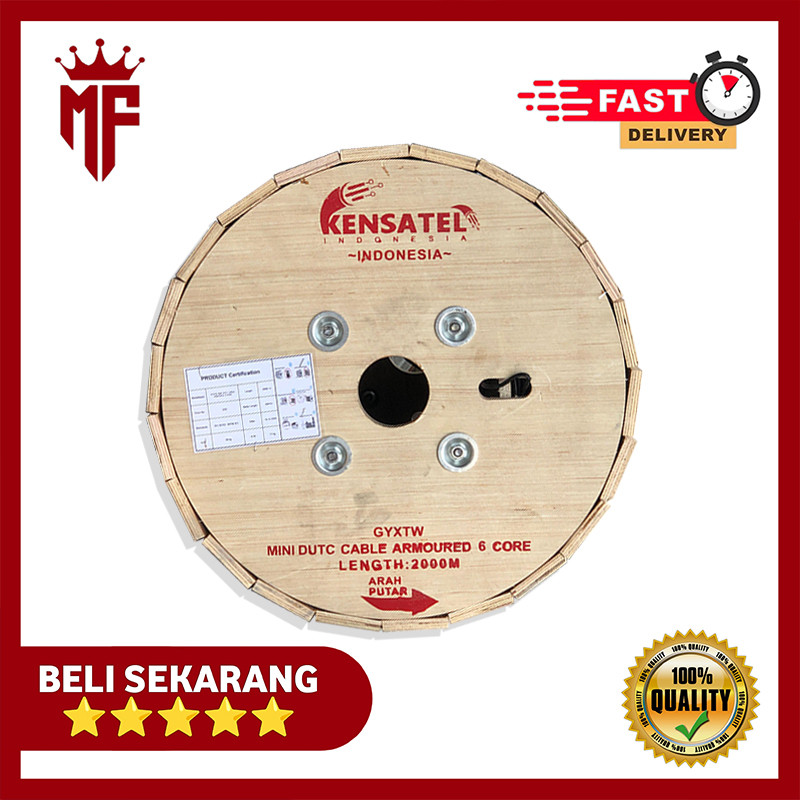 Jual KENSATEL Kabel Fiber Optik 6 Dan 12 CORE DUCT Armored 2KM | Shopee ...