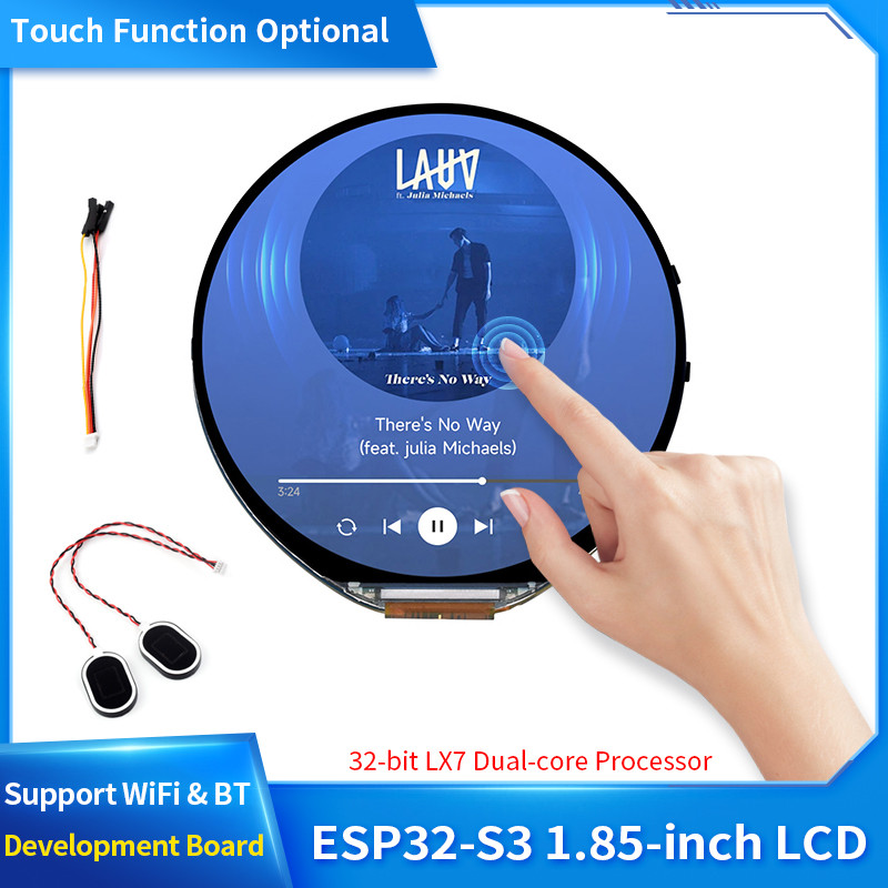 Jual ESP32-S3 1.85 Inch Round Display Development Board 32-bit LX7 Dual-core Processor 360x360 ...