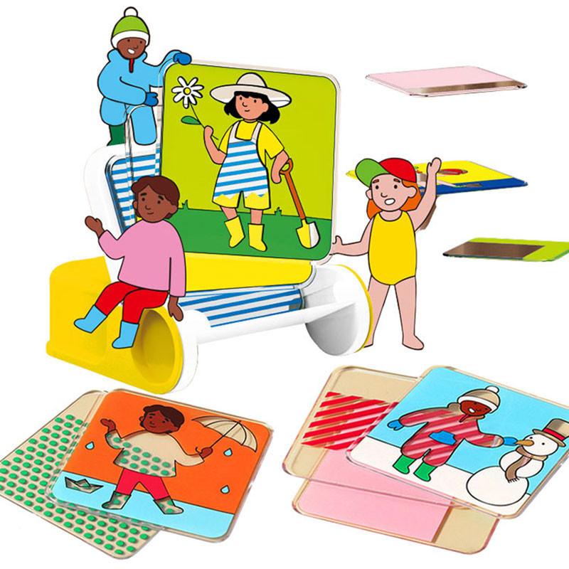 Jual Children Logical Thinking Training Board Games Color Matching ...