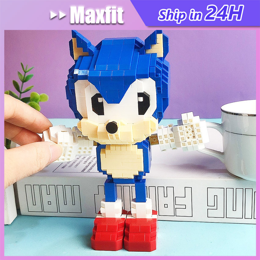 Jual Mini Bricks Block Sonic The Hedgehog 200R Diy Blue Mainan Balok ...
