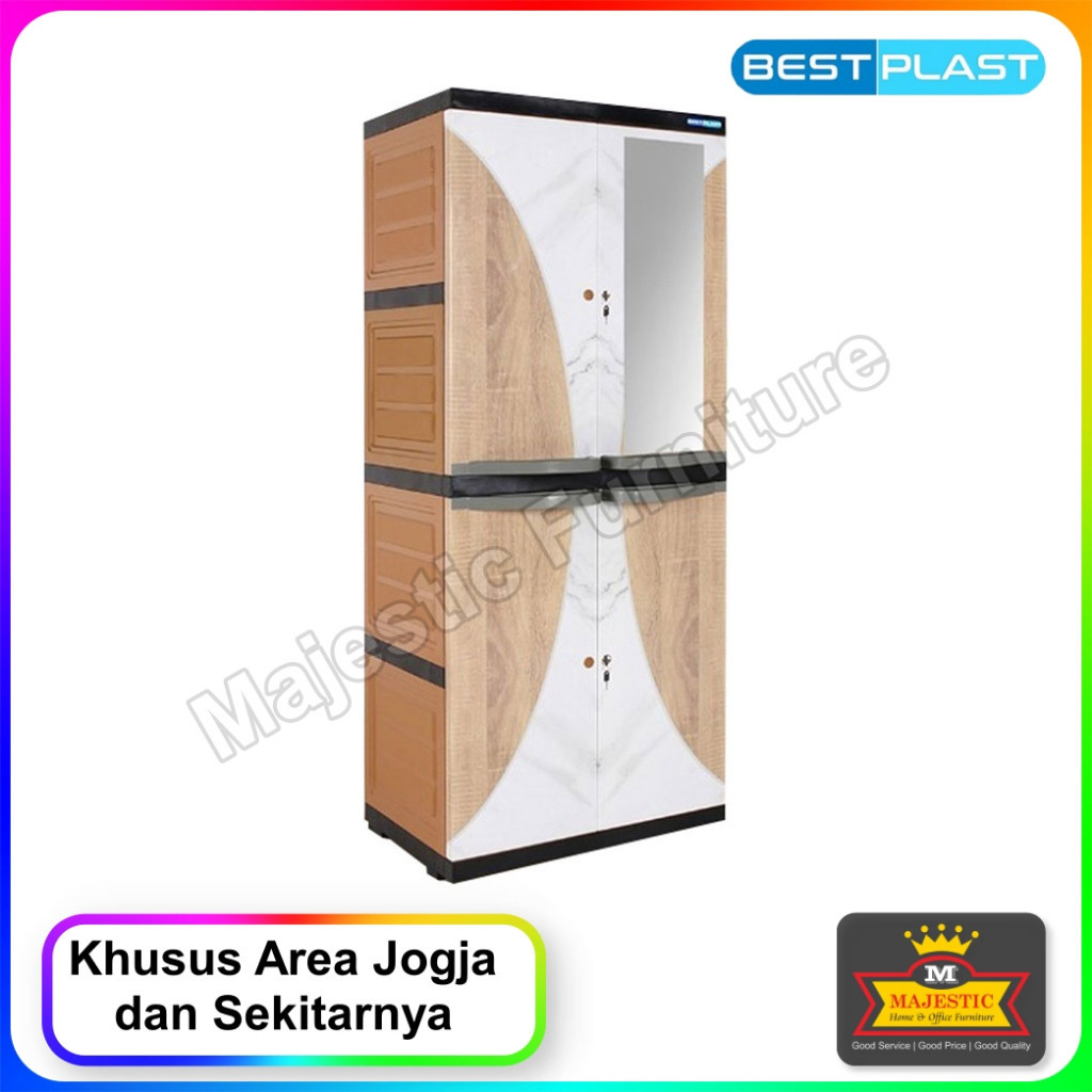 Jual Lemari Plastik Best Plast Anvaga 2P RC - Jogja | Shopee Indonesia