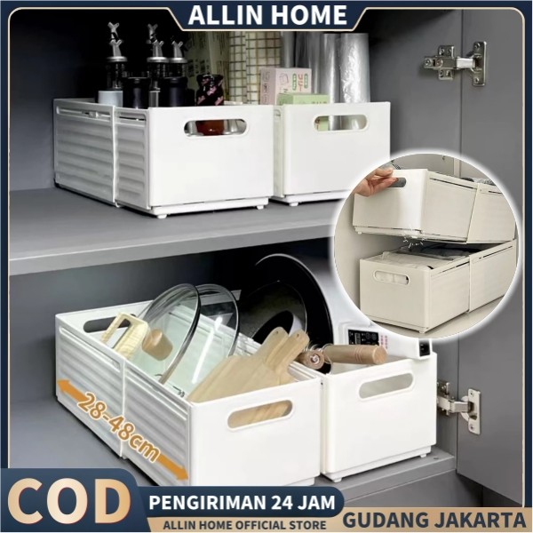 Jual Allinhome - Sekat Laci Pembatas Lemari Fleksibel Kotak Penyimpanan ...