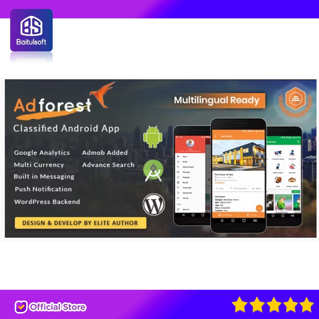Jual SOURCE CODE APLIKASI ADFOREST - CLASSIFIED NATIVE ANDROID APP | Shopee Indonesia