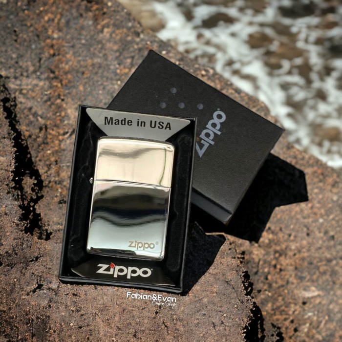 Jual Korek Api Unik Zipo Premium Silver Krom Logo Bawah | Shopee Indonesia