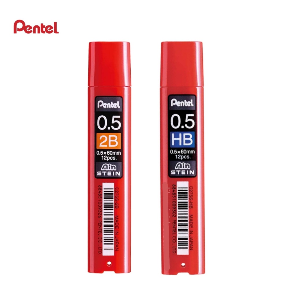 Jual Isi Pensil Mekanik Pentel C275S Ain Stein Lead 0.5 mm 2B & HB ...