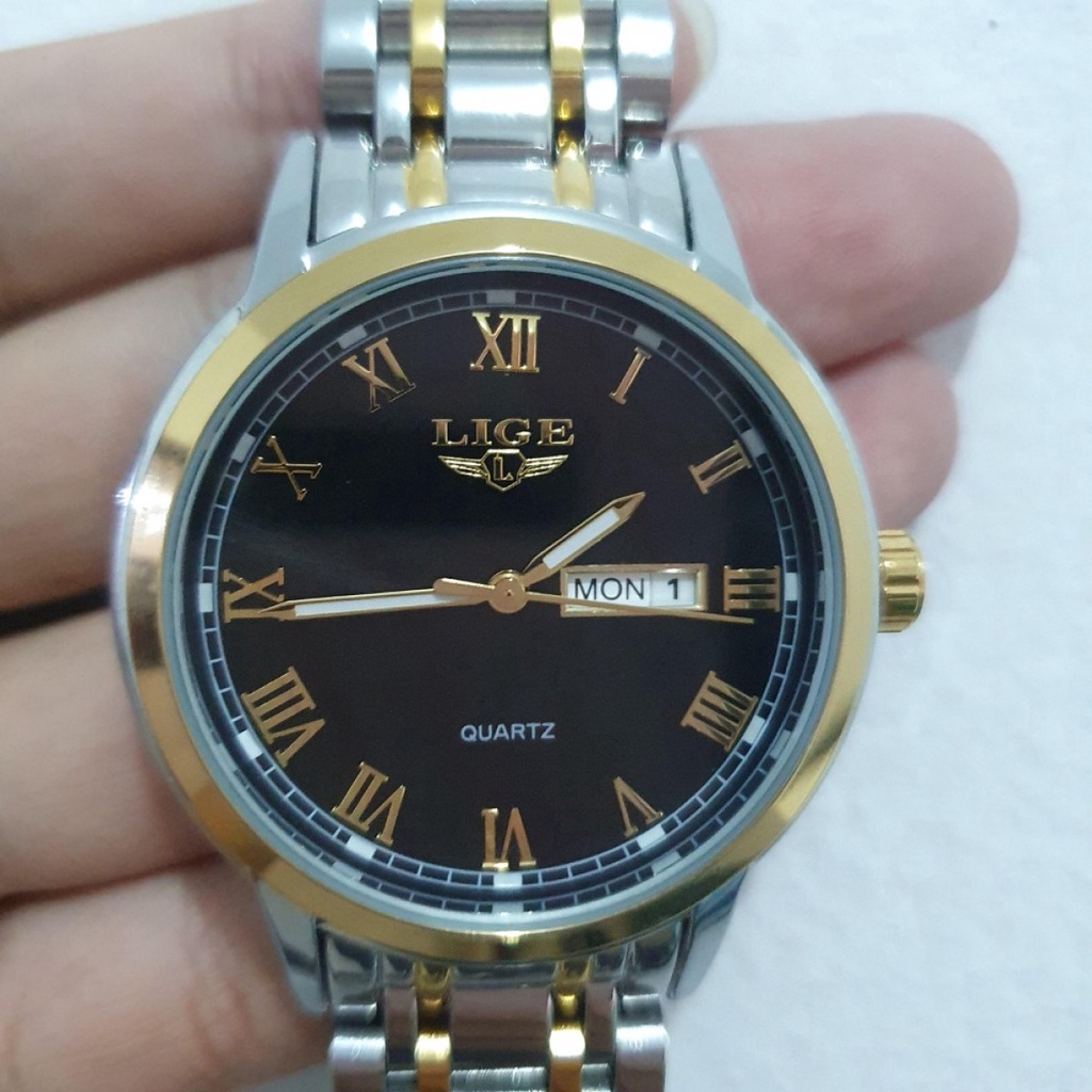 Jual Lige Dream Men Full Stainless Steel Quartz Analog Jam Tangan ...
