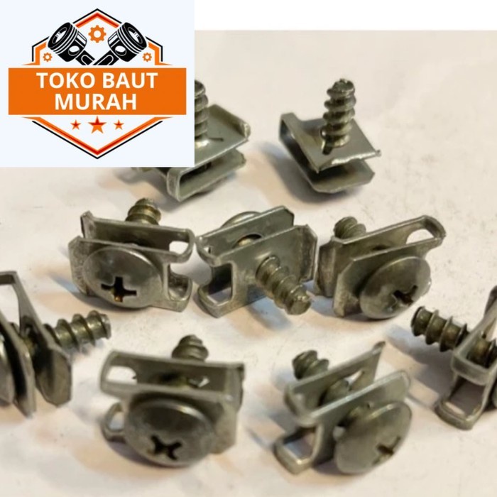 Jual [PAKET ISI 100 PCS] Klip + baut set body Yamaha Baut Klip Clip ...