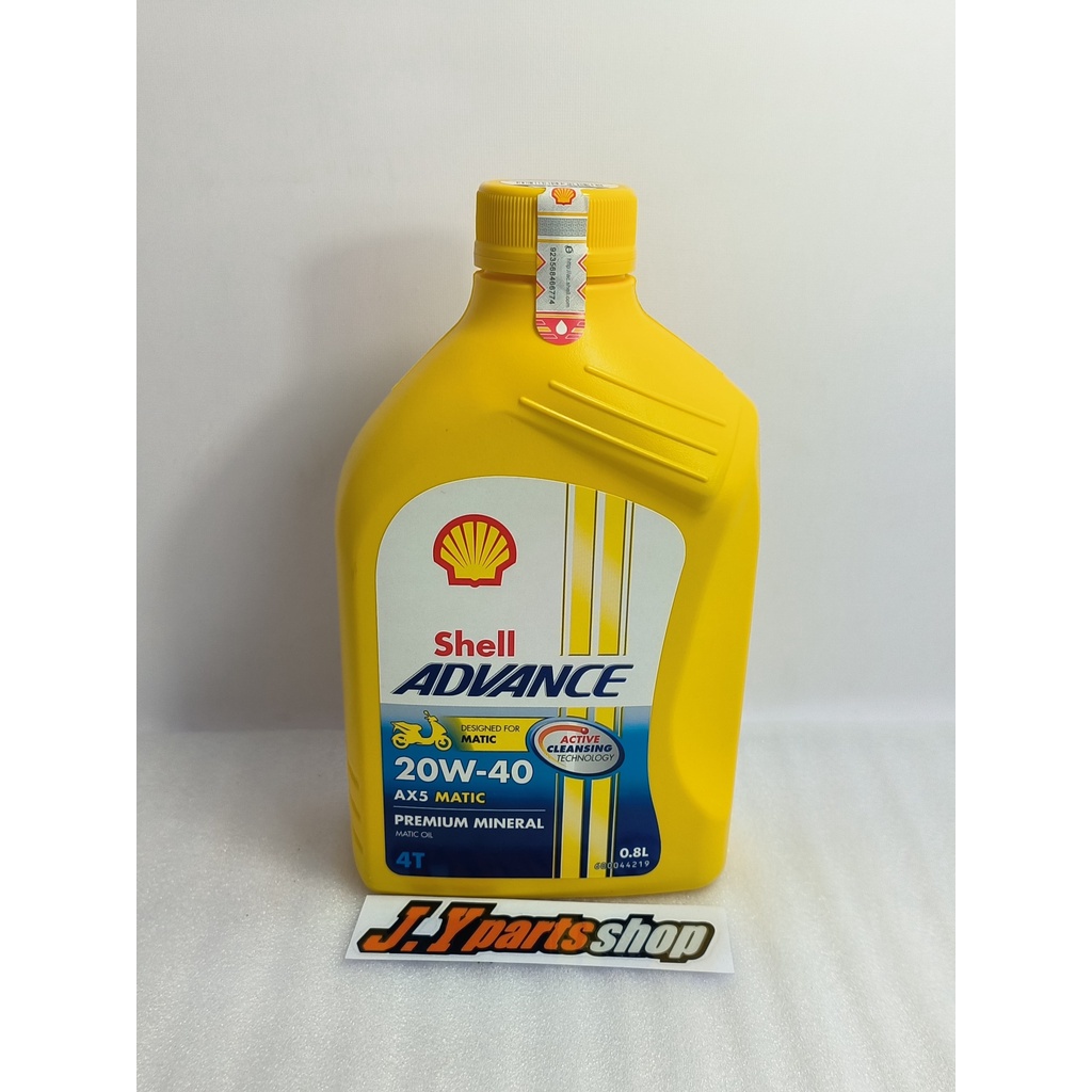 Jual OLI MESIN SHELL ADVANCE AX5 MATIC 20W-40 800 ML | Shopee Indonesia