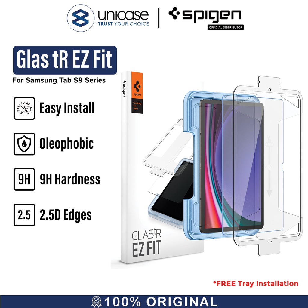 Jual Tempered Glass Samsung Galaxy Tab S9 Plus Ultra Spigen EZ Fit Clear 9H | Shopee Indonesia