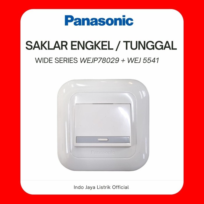 Jual PANASONIC - SAKLAR ENGKEL LEBAR/SAKLAR SINGLE/TUNGGAL WIDE SERIES ...
