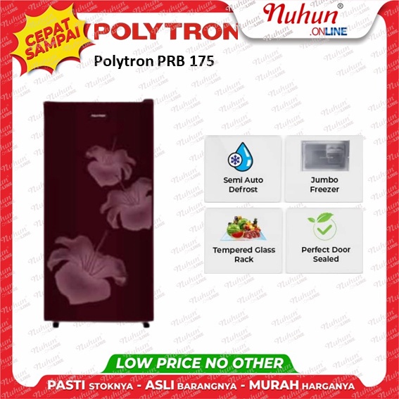 Jual Kulkas 1 pintu Polytron PRB 175 ORI | Shopee Indonesia
