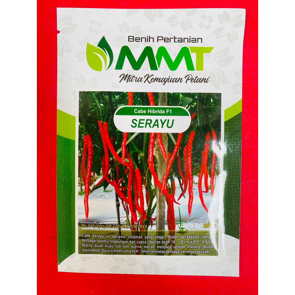 Jual Benih cabai keriting hibrida f1 SERAYU isi 10gr WARNA HIJAU TUA ...