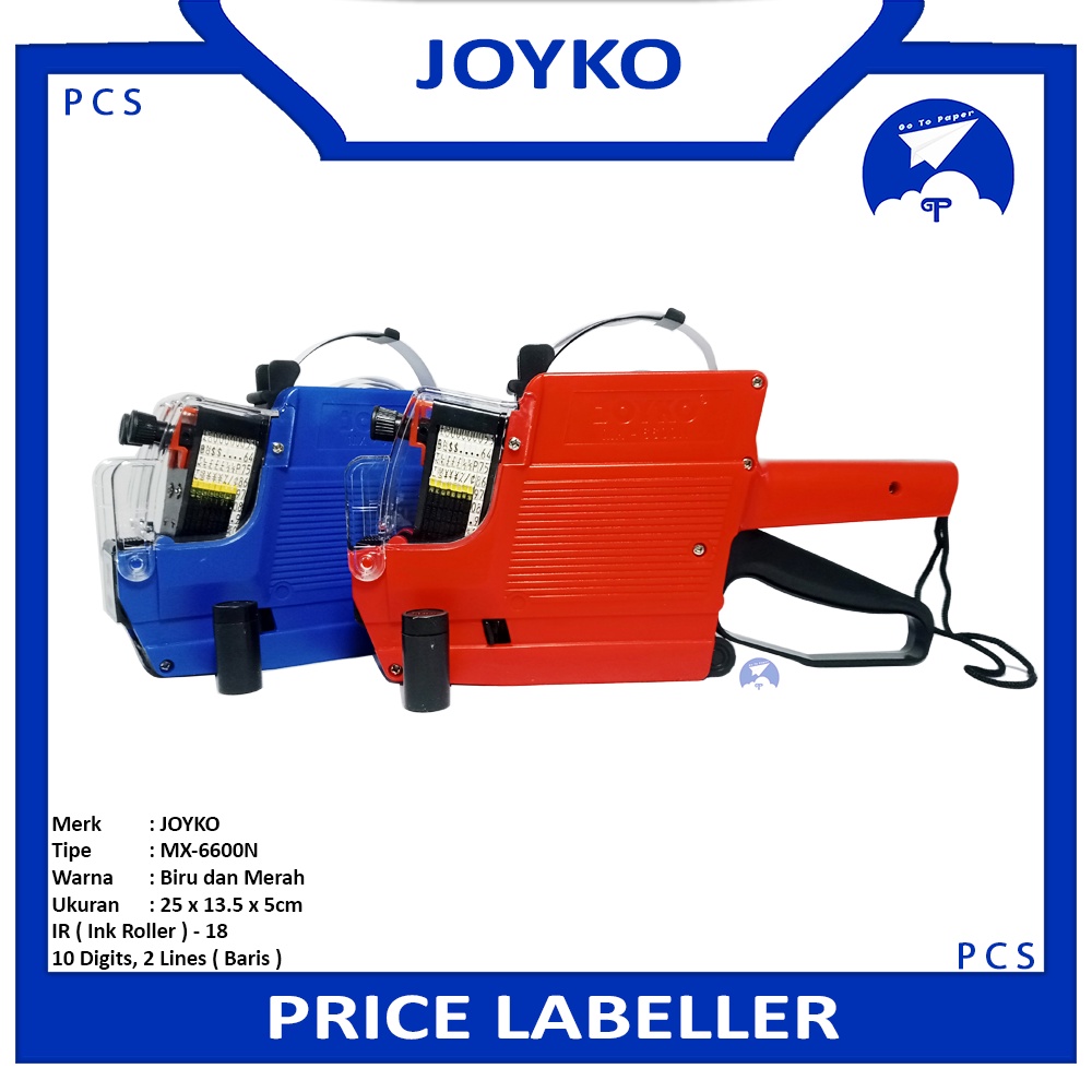 Jual JOYKO - Alat Label Harga MX-6600A - MX-6600N - Pcs - MX-6600A ...