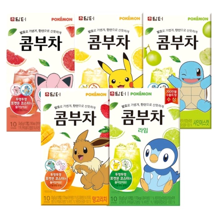 Jual Kombucha Pokemon Healthy Tea Korea For Diet | Shopee Indonesia