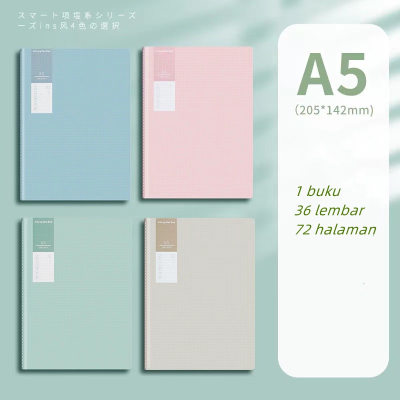 Jual Buku catatan A5/B5/buku catatan warna Morandi-36 lembar | Shopee ...