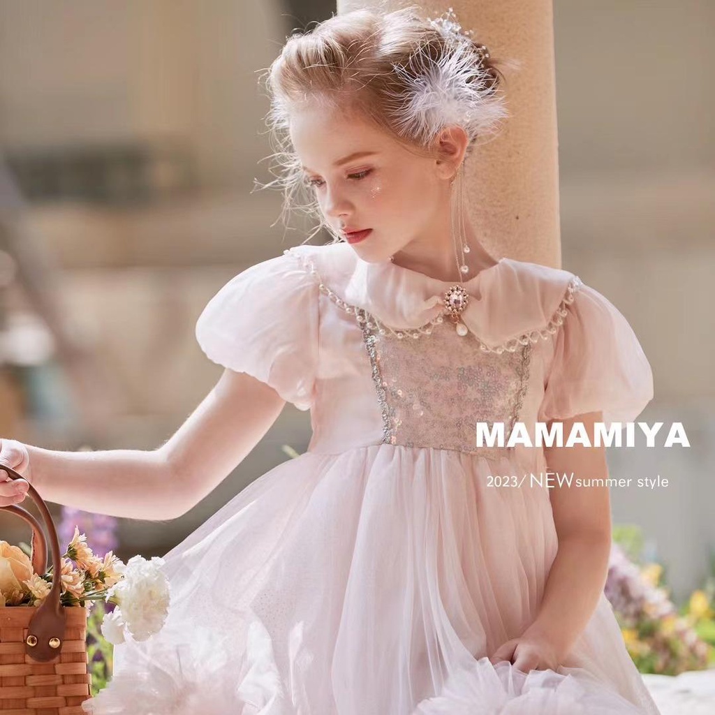 Jual [MMMY-2323] Gaun Princess MamaMiya Manik Mutiara Dress Anak Tutu ...