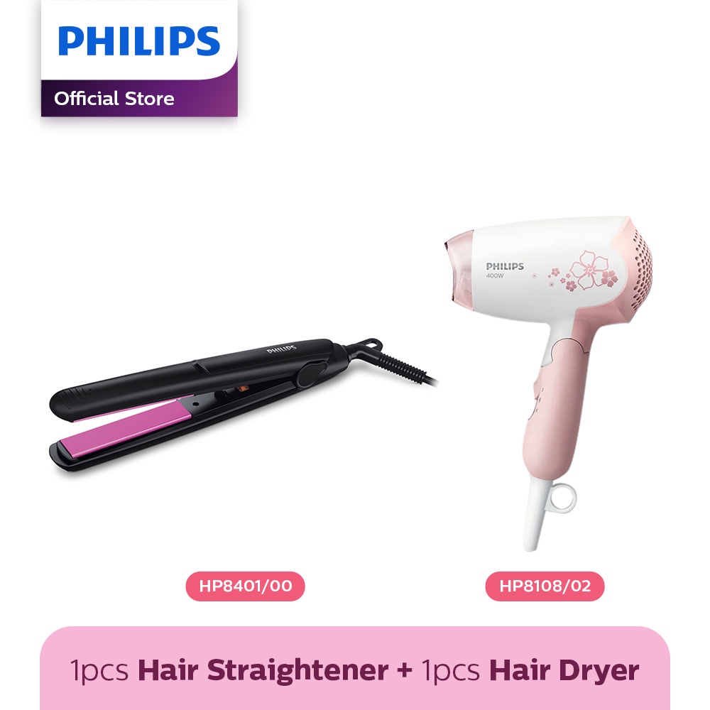Jual Philips Beauty Set - Hair Dryer + Straightener (Pengering & Catokan) | Shopee Indonesia