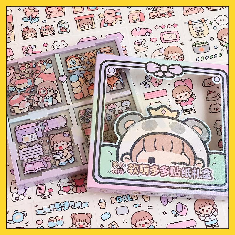 Jual ⭐ MKBK ⭐ Sticker Stiker lucu 72 Lembar Stiker Box Aesthetic Edisi ...