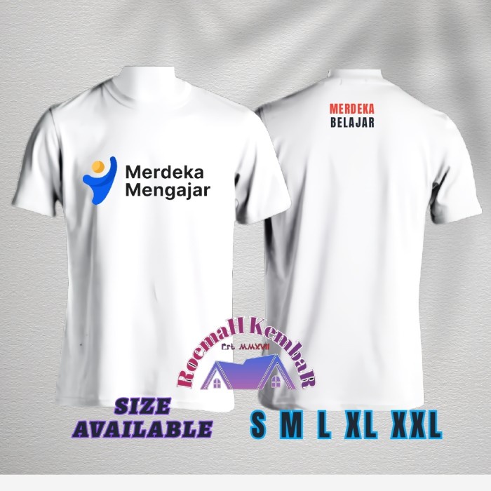 Jual KAOS MERDEKA MENGAJAR / KAOS BAJU MERDEKA BELAJAR DB/KURIKULUM ...